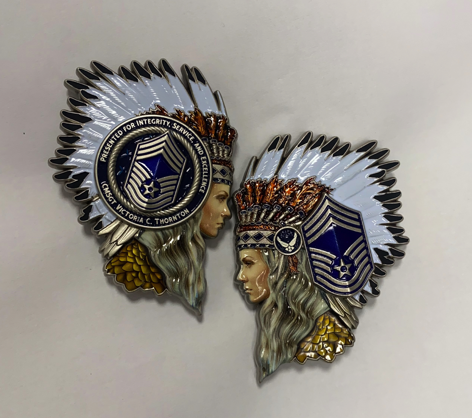 MILITARY CHALLENGE COINS UV PRINTING